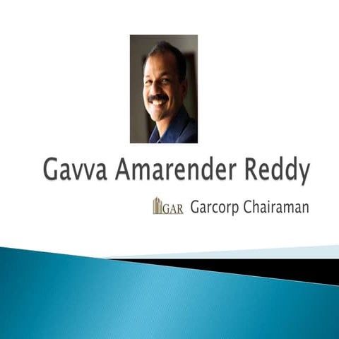 Gavva Amarender Reddy | Garcorp Chairman | PPTX