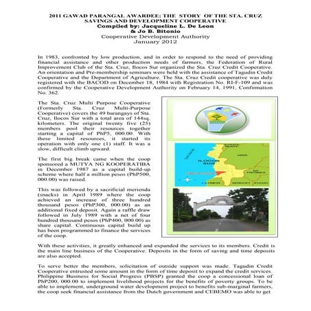 The Cooperative Movement in the Philippines | PPT