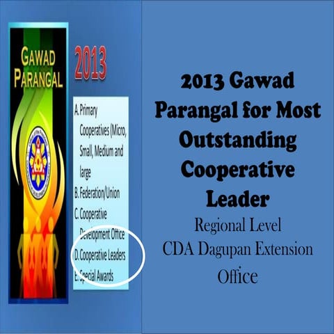 2013 Gawad Parangal Leader Ppt