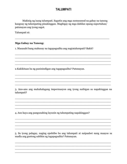 Filipino sa Piling Larang Talumpati FIL12.pptx