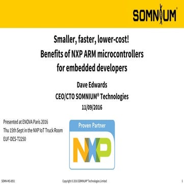 The Advantages of NXP ARM based microcontrollers | PDF