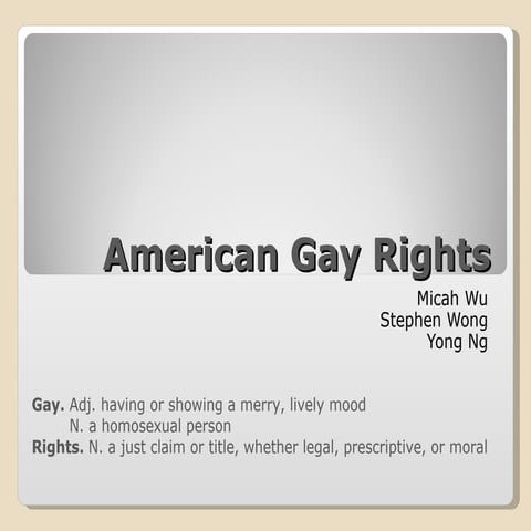 Gay Rights | PPT