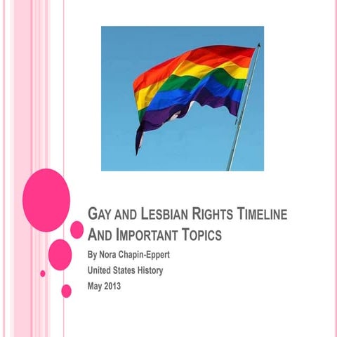 Gay and Lesbian Rights Timeline | PPTX