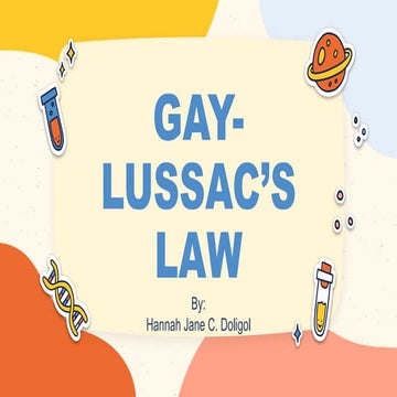 GAY_LUSSACS-LAW. RELATIONSHIPBETWEEN FIX | PPTX