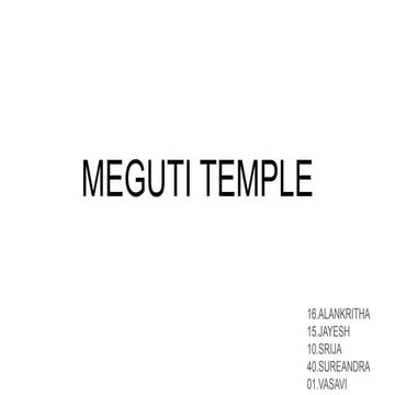Meguti temple | PDF