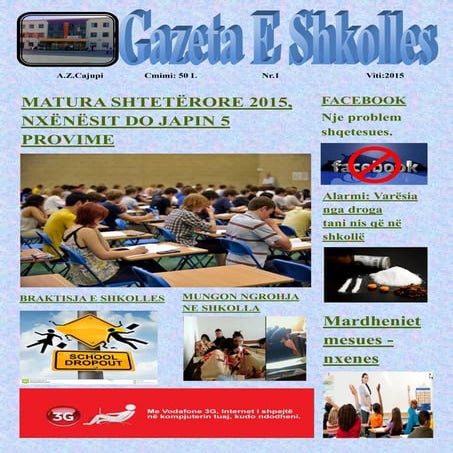 Gazeta e shkolles A.Z.CAJUPI | PDF
