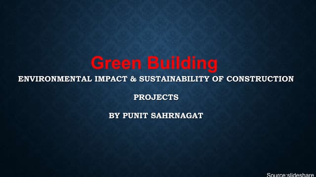 Environmental Impact & Sustainability of Construction | PPTX Environmental Impact & Sustainability of Construction | PPTX