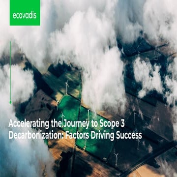 Accelerating the Journey to Scope 3 Decarbonization Factors Driving ...