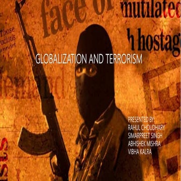 Globalisation and terrorism | PPTX