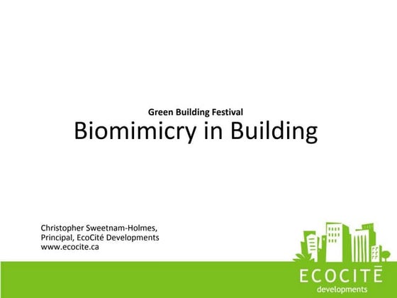 Biomimicry life principle examples | PPT