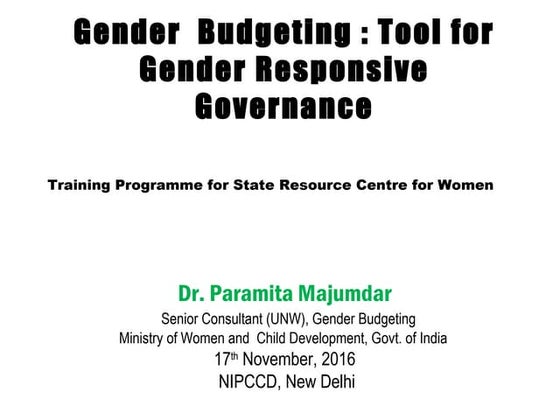 Gender Action Learning System | PPT