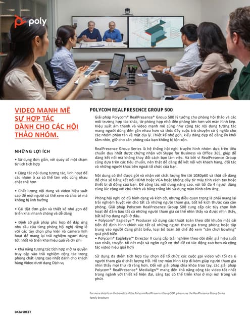 polycom group 550 datasheet - Polycom Group Series | PDF