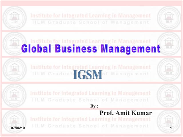 Basic model of strategic management | PPT