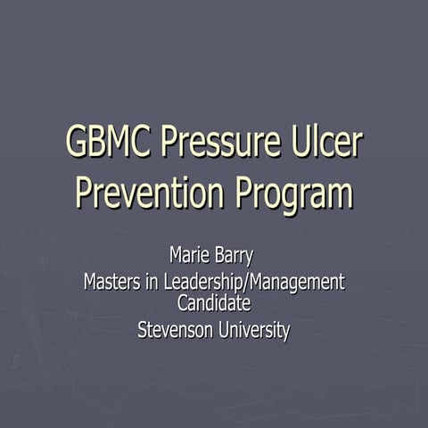Pressure Ulcer Prevention Program | PPT