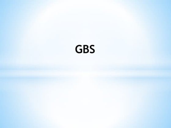 Guillain Barre Syndrome | PPT