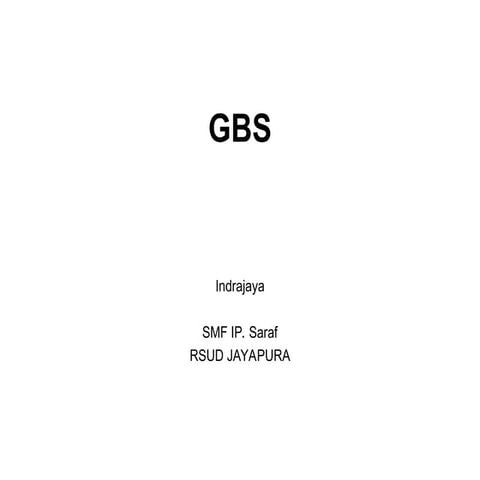 GBS gangguan pada sistem imunitas manusia | PPT