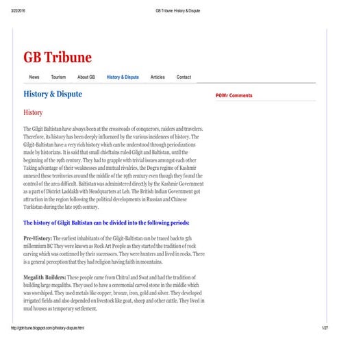 Gb tribune history & dispute | PDF