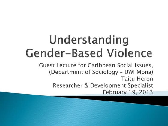 Module 2: Defining Gender-based Violence (GBV) | PPT