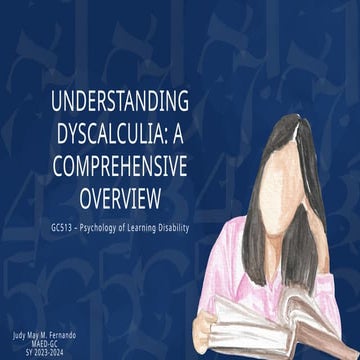 Psychology of Learning Disability - Dyscalculia. | PPTX