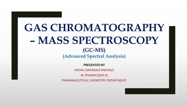 Gas Chromatography Instrumentation Ppt