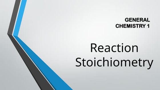Introduction to stoichiometry | PPTX