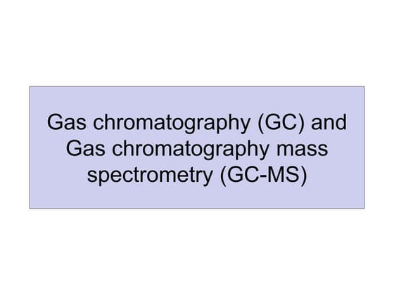 Column in gas chromatography | PPTX