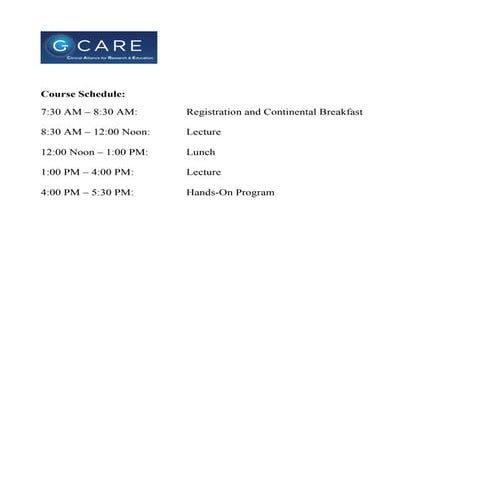Live Course Agenda CCO | PDF