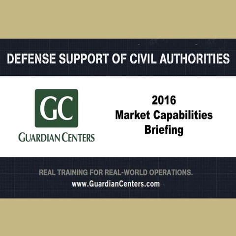 Guardian Centers DSCA/CRE Capabilities | PDF