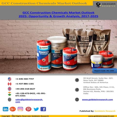 GCC Construction Chemicals Market Outlook 2025 | PPTX