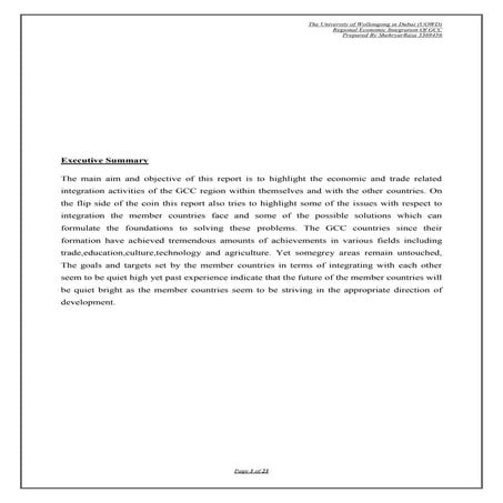 Gcc report | DOCX | Political Issues & policy | Politics