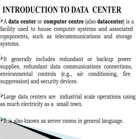 DATA CENTER | PPTX