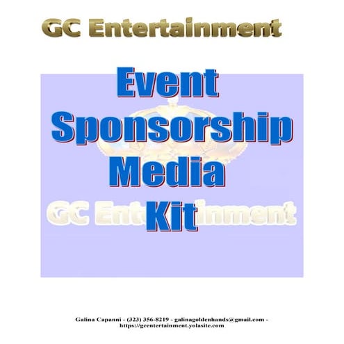 GC Entertainment Event Sponsorship Media Kit | PDF