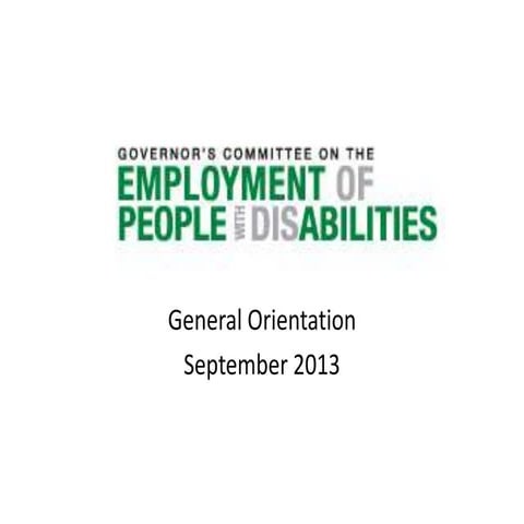 GCEPD - General Orientation | PPT