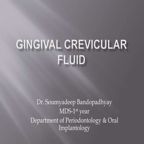 Gcf as diagnostic aid | PPTX