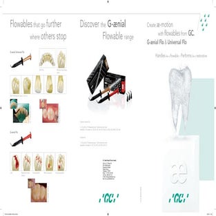 G-aenial Universal Flo - Flowable Composite Material for Dental ...