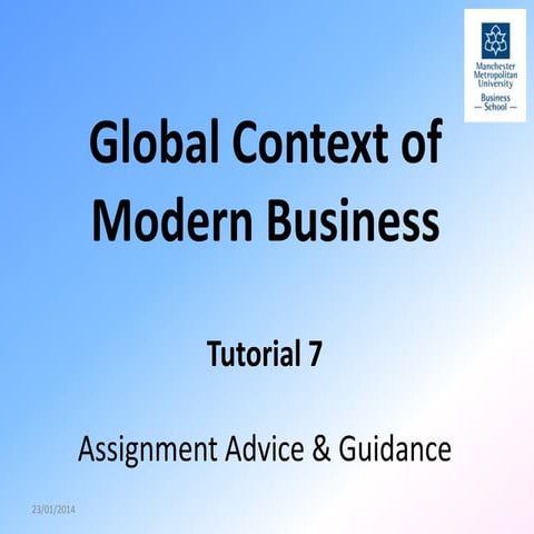 Gcmb tutorial 7 | PPTX