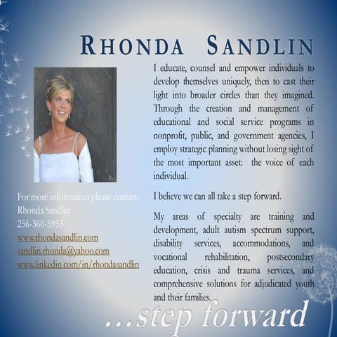 Rhonda Sandlin Career HIghlights through 2017 | PDF