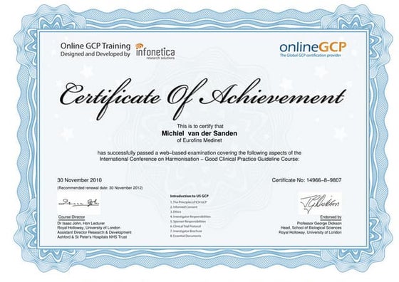 GCP certificate | DOCX