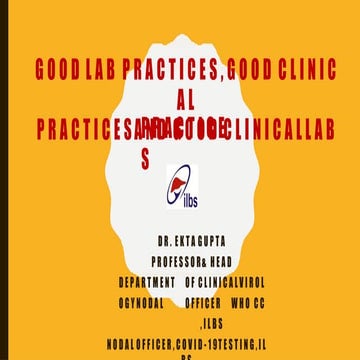 Comprehensive Overview of Good Laboratory, Clinical, and Clinical Lab ...