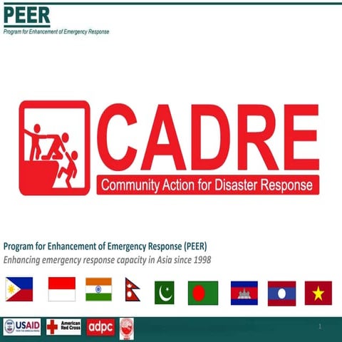 PEER Community Action for Disaster Response (CADRE) | PPTX
