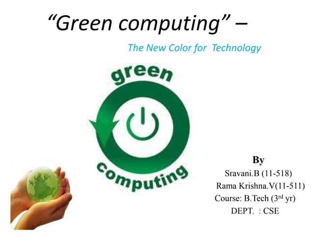 Green Computing | PPTX