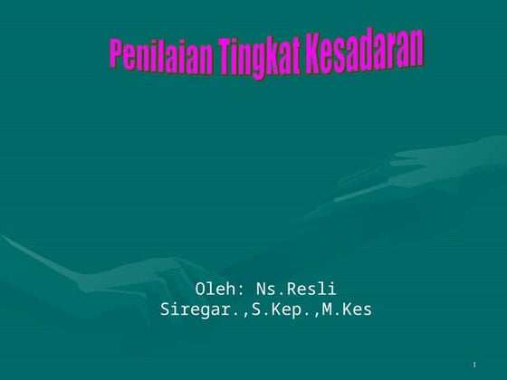 GCS Tingkat Kesadaran | PPTX