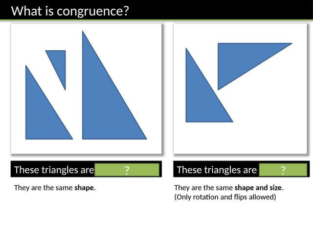 Congruence of Triangle | PPTX