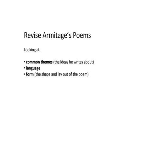 GCSE Revision - Armitage | PPT