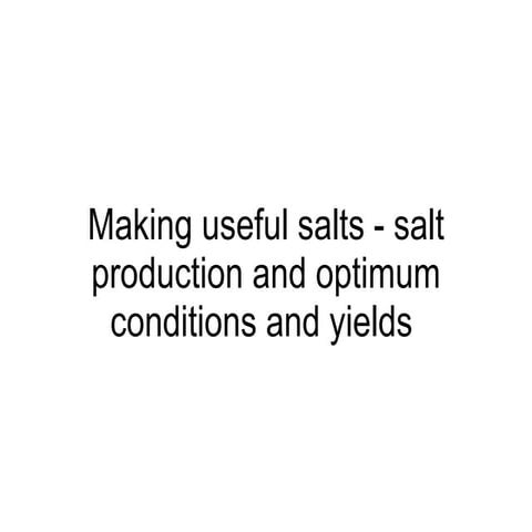 Gcse c6 science making useful salts | PPT