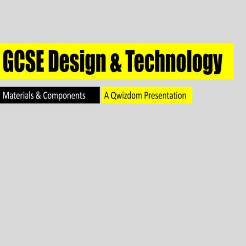 Gcse design & technology | PPT