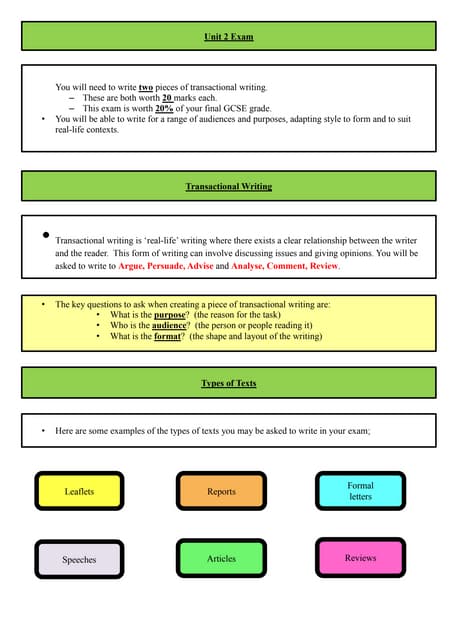Year 10 revision guide | PPT