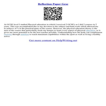 Gcse Essay Writing | PDF