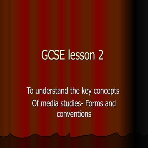 Gcse lesson 2 | PPT