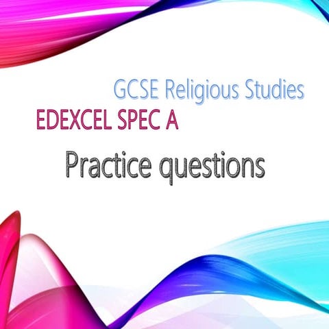 GCSE Spec A: Exam Practice Questions | PPTX
